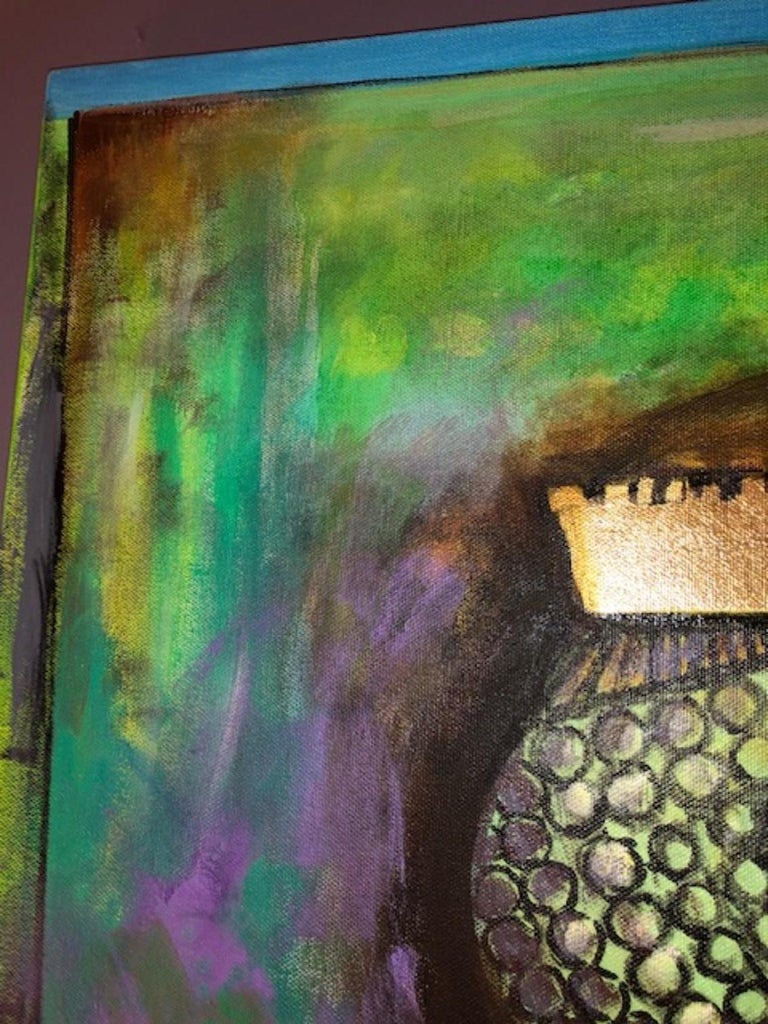 Nasser Ovissi, (Iranian, Born 1934) "Darius and Atossa" Oil on Canvas ...