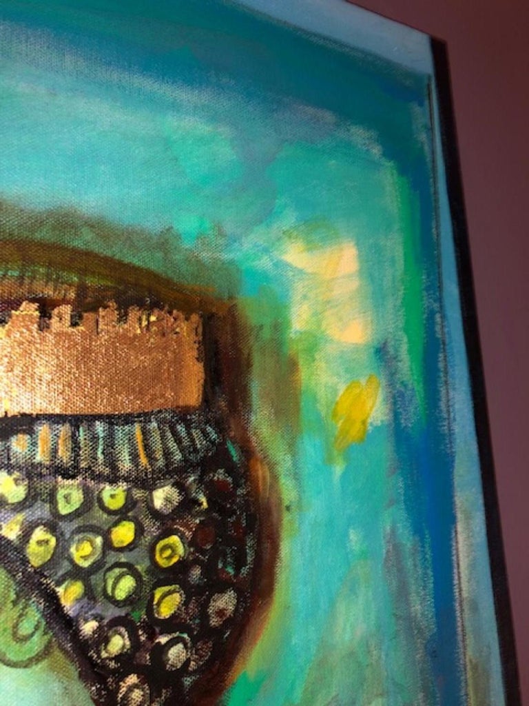 Nasser Ovissi, (Iranian, Born 1934) "Darius and Atossa" Oil on Canvas ...