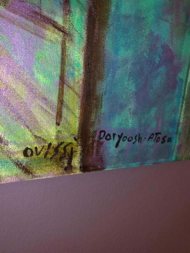 Nasser Ovissi, (Iranian, Born 1934) "Darius and Atossa" Oil on Canvas ...