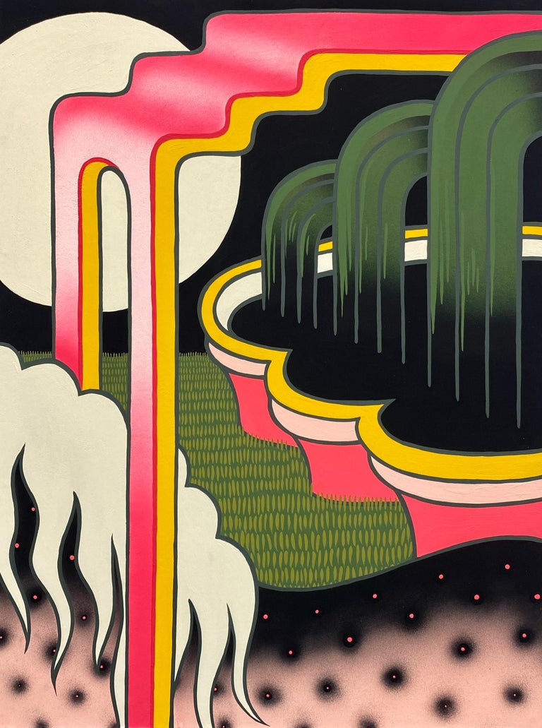 Nat Power - Entrance, Contemporary Figurative Painting, Acrylic on ...