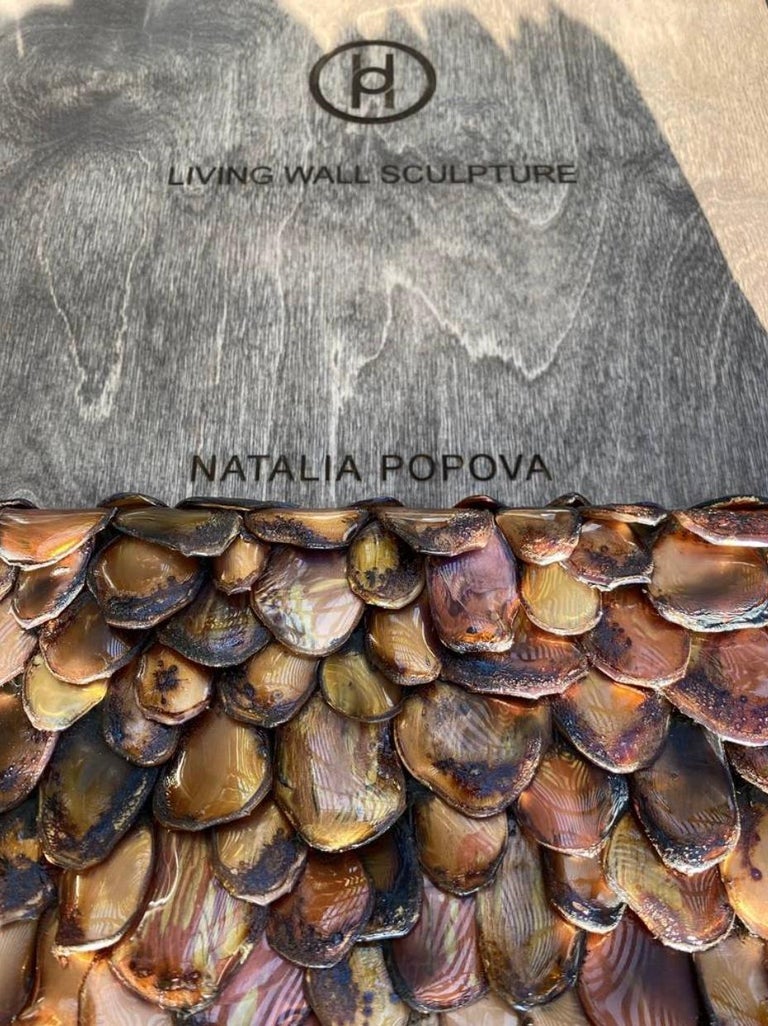 Natalia Popova - 0442 Mini Wall Sculpture - Recycled Plastic Abstract ...