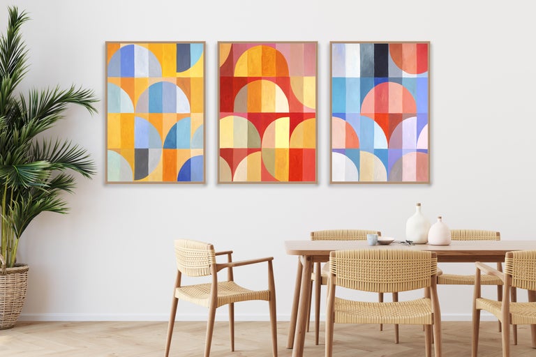 Natalia Roman - Changing Seasons in Primary Tones, Yellow, Blue, Red ...