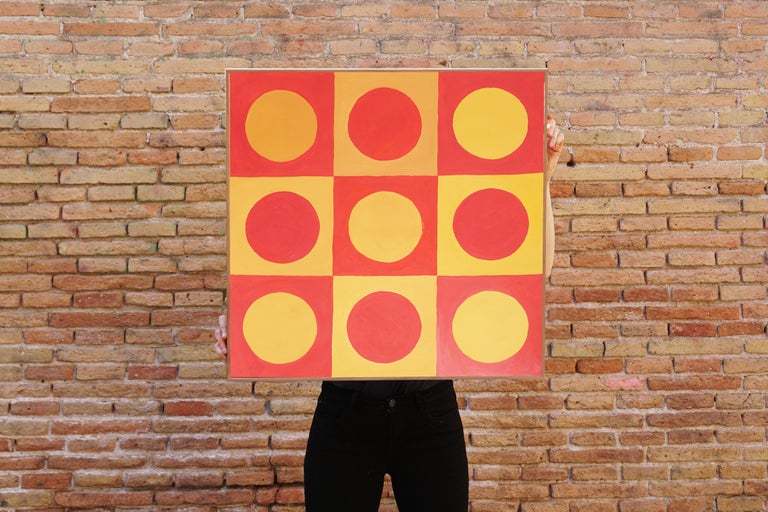 Natalia Roman - Coral Reef Geometric Representation, Red and Yellow ...