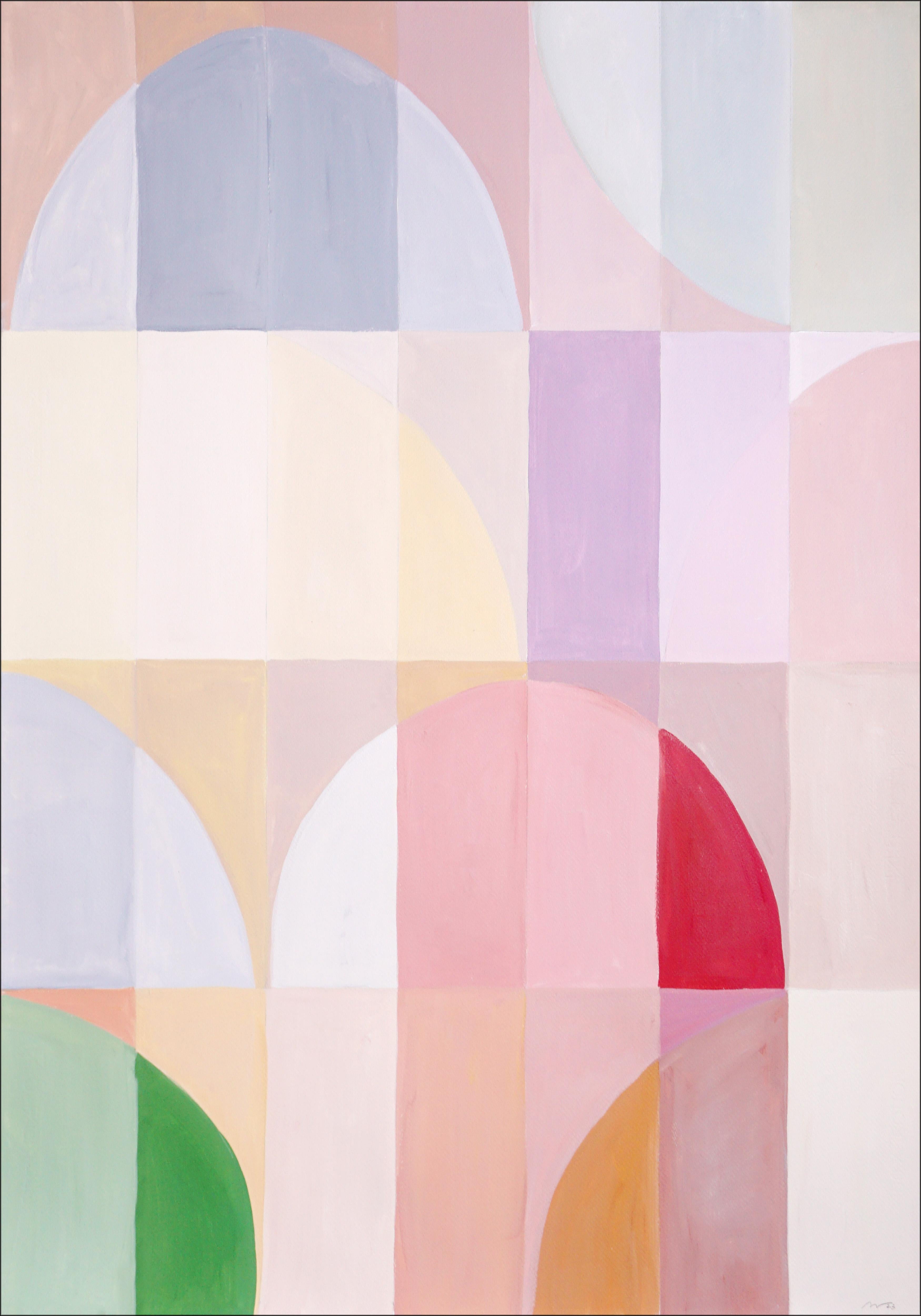 Natalia Roman - Pastel Art Deco Flora, Abstract Geometric Landscape ...