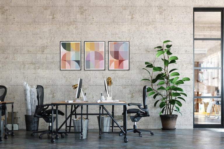 Natalia Roman - Pastel Hue Transitions, Nude Tones Abstract Fabric ...
