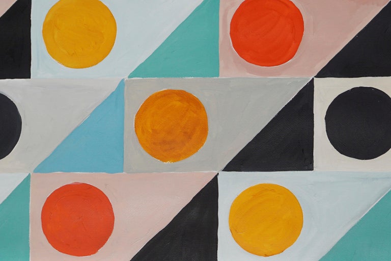 Natalia Roman - Primary Tones Pastel Tiles, Cater-Cornered Geometry ...