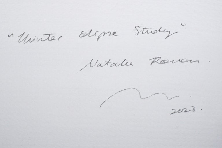 Natalia Roman - Winter Eclipse Study, Dark Tones, Red and Green Diptych ...