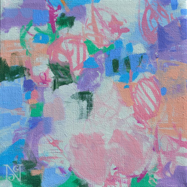 Natalie George - Flower Shop, Abstract Painting For Sale at 1stDibs