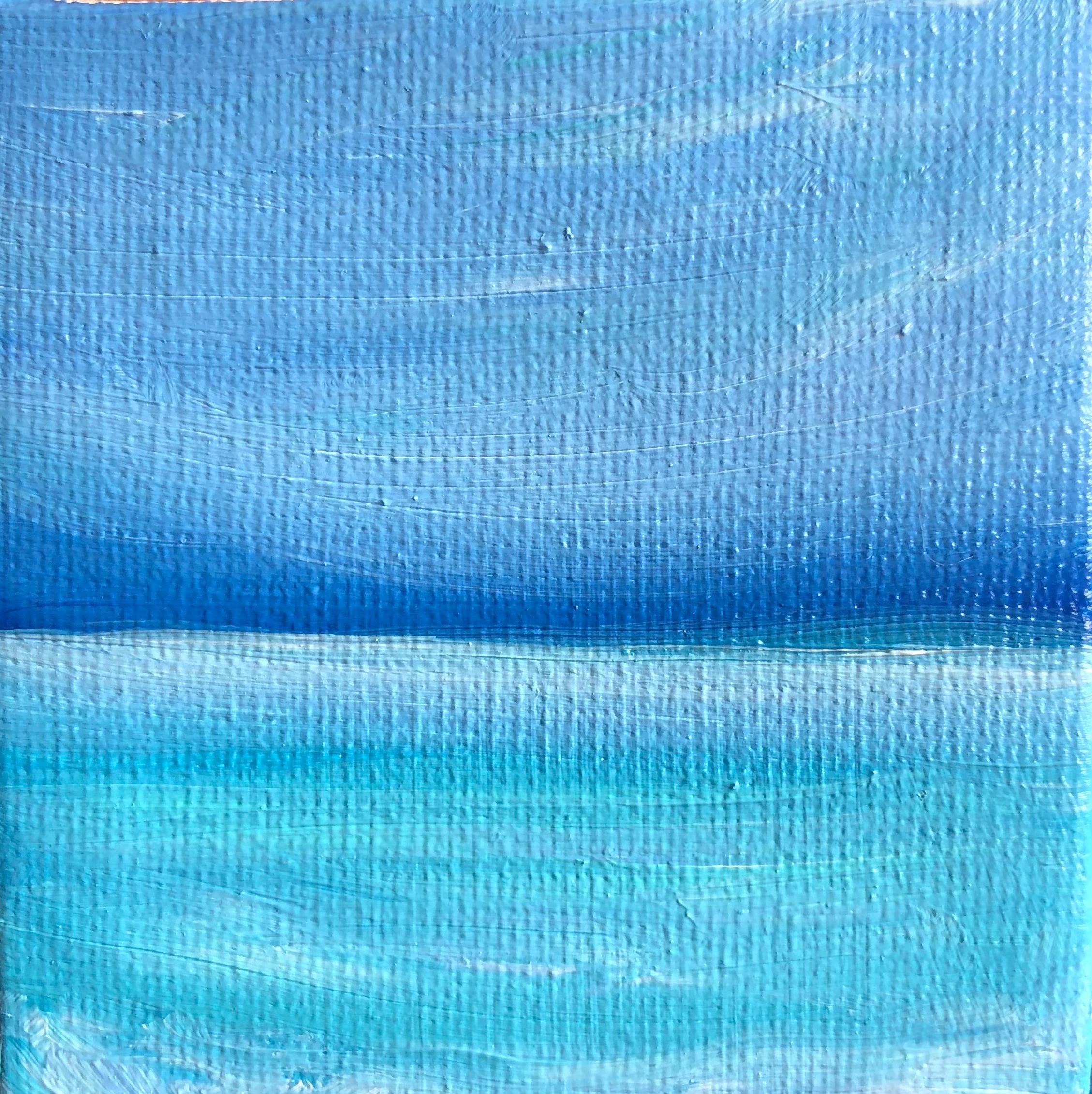 Nataliia Krykun - Seascape blue minimalism - Sunset, skyline, turquoise ...