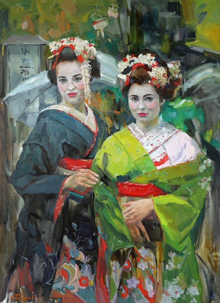 Nataliya Tretyakova - Girlfriends - Figurative Oil Painting Colors ...