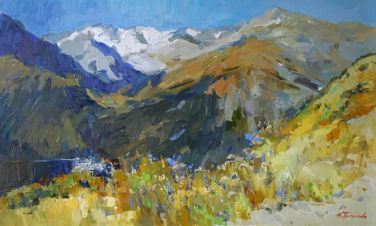 Nataliya Tretyakova - Magic Altai - Landscape Oil Painting Colors Red ...