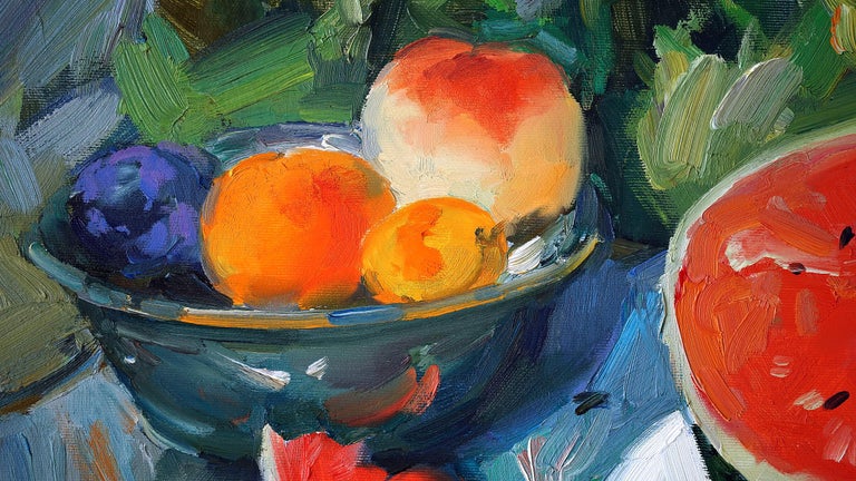 Nataliya Tretyakova - Sweet watermelon - Still-Life Oil Painting Red ...