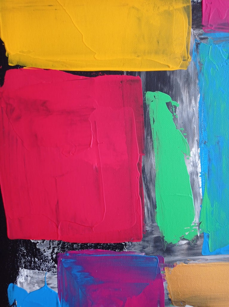 Natalya Mougenot - Modern abstract artwork with squares and rectangles ...