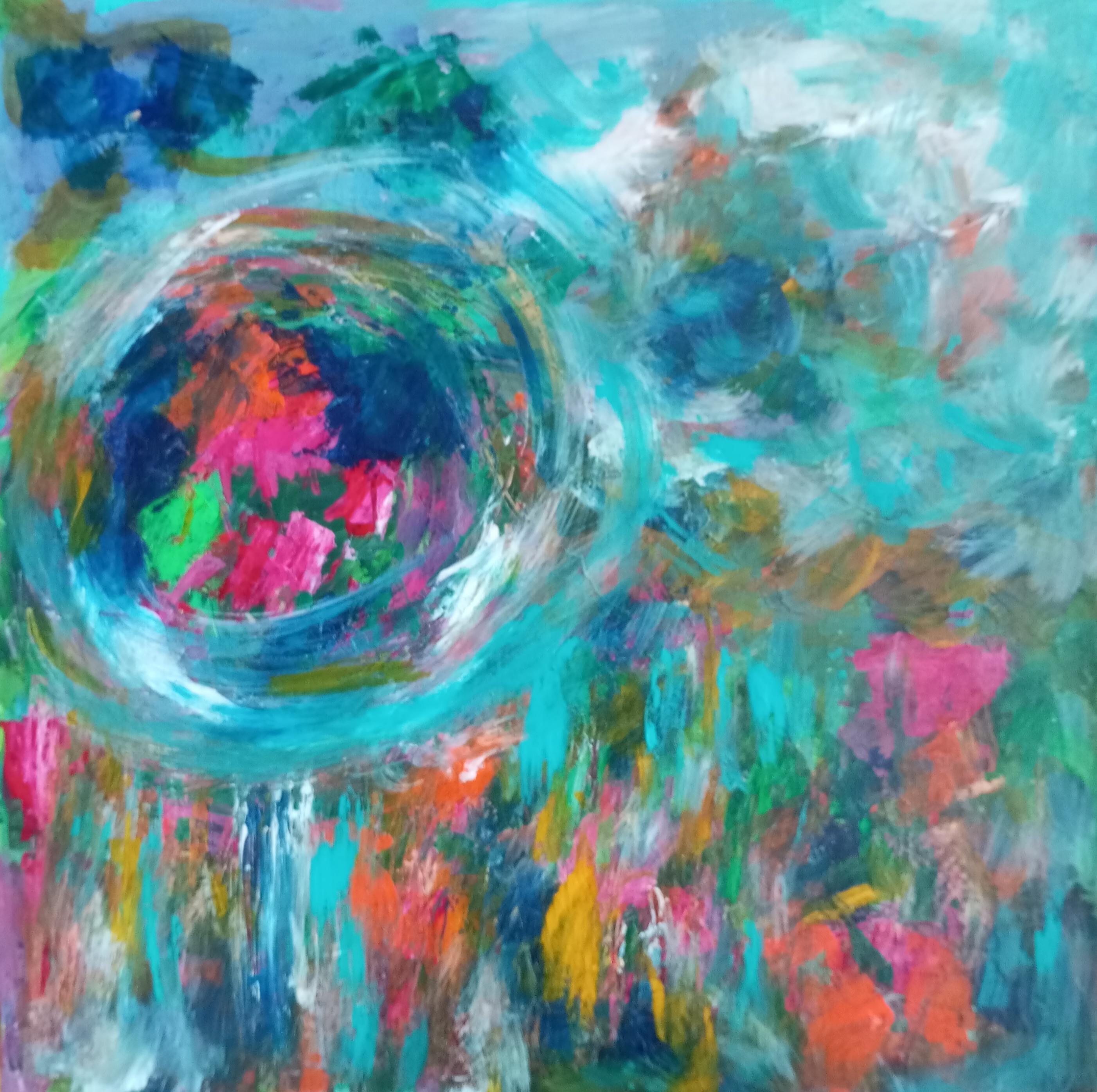 Natalya Mougenot - Modern abstract expressive artwork of a tree "Change ...