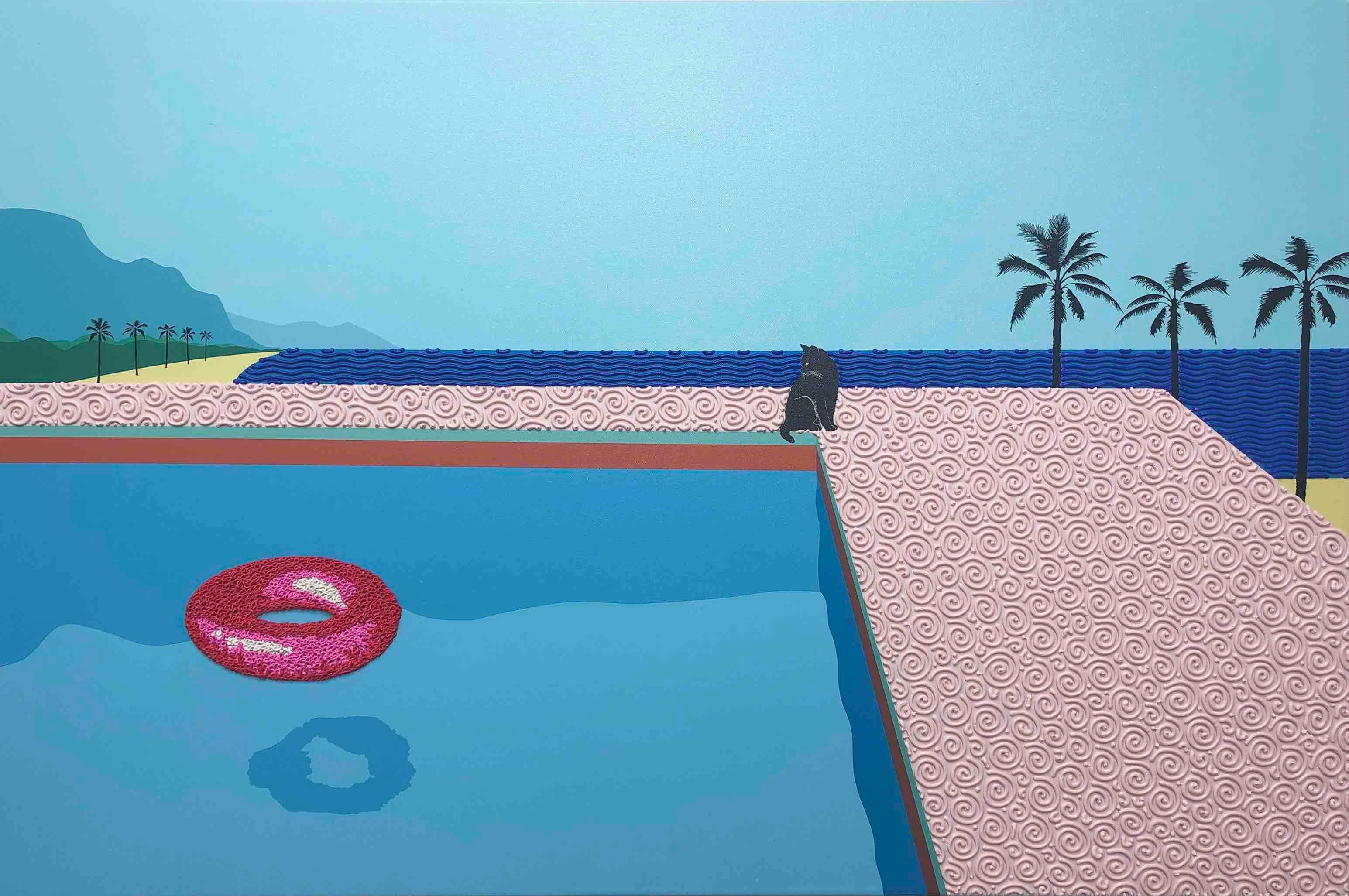 Natan Elkanovich - Blue gulf - landscape painting at 1stDibs