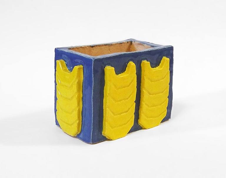 Natasha Steshenko - Blue and yellow flowerbed For Sale at 1stDibs