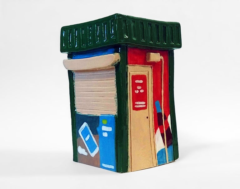Natasha Steshenko - Kiosk with banners For Sale at 1stDibs