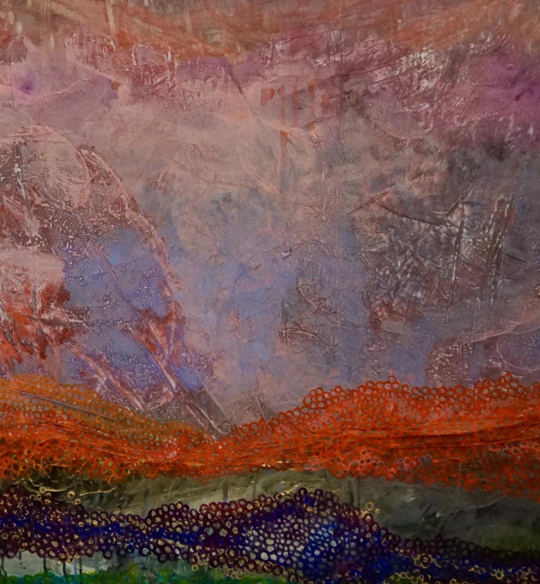 Natasha Zupan - Colour Boundaries #66, Abstract painting, Organza ...