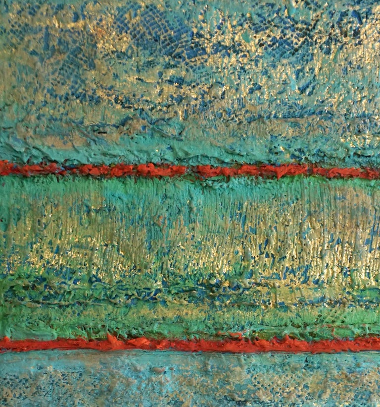 Natasha Zupan - Tactile memory #119. Mixed Media on Wood, 24K gold ...