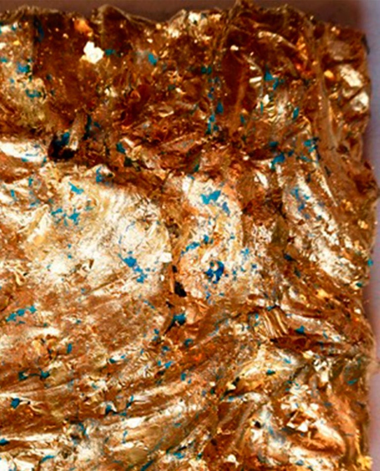 Natasha Zupan - Tactile memory #113 Acrylic, oil, 24K gold on canvas ...