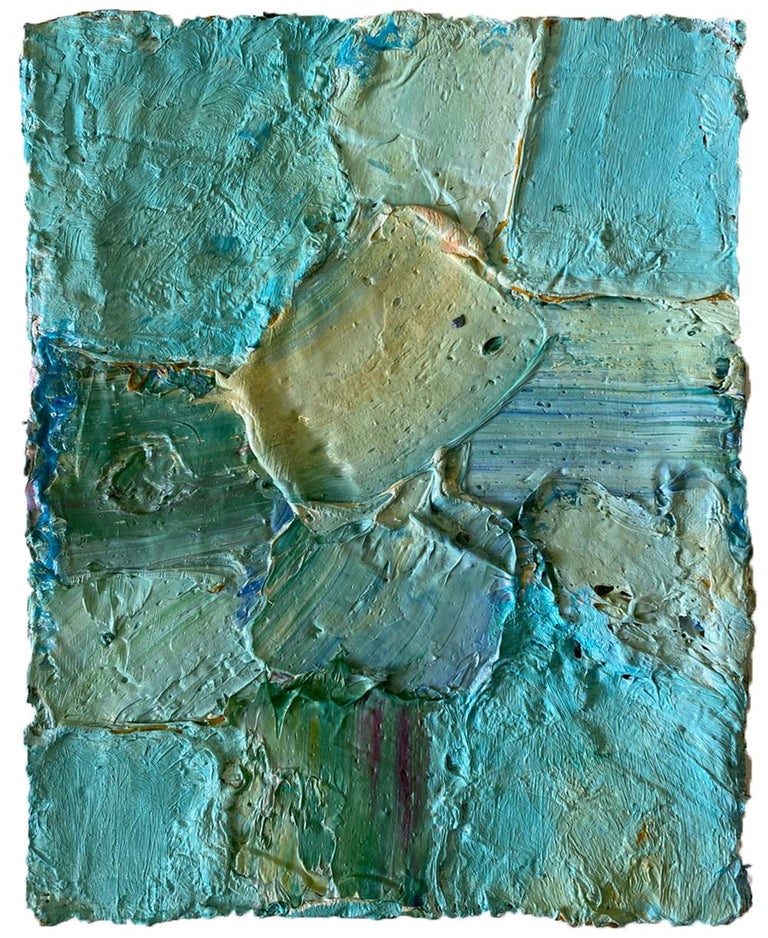 Natasha Zupan - Tactile Memory #21, Abstract painting on canvas mounted ...