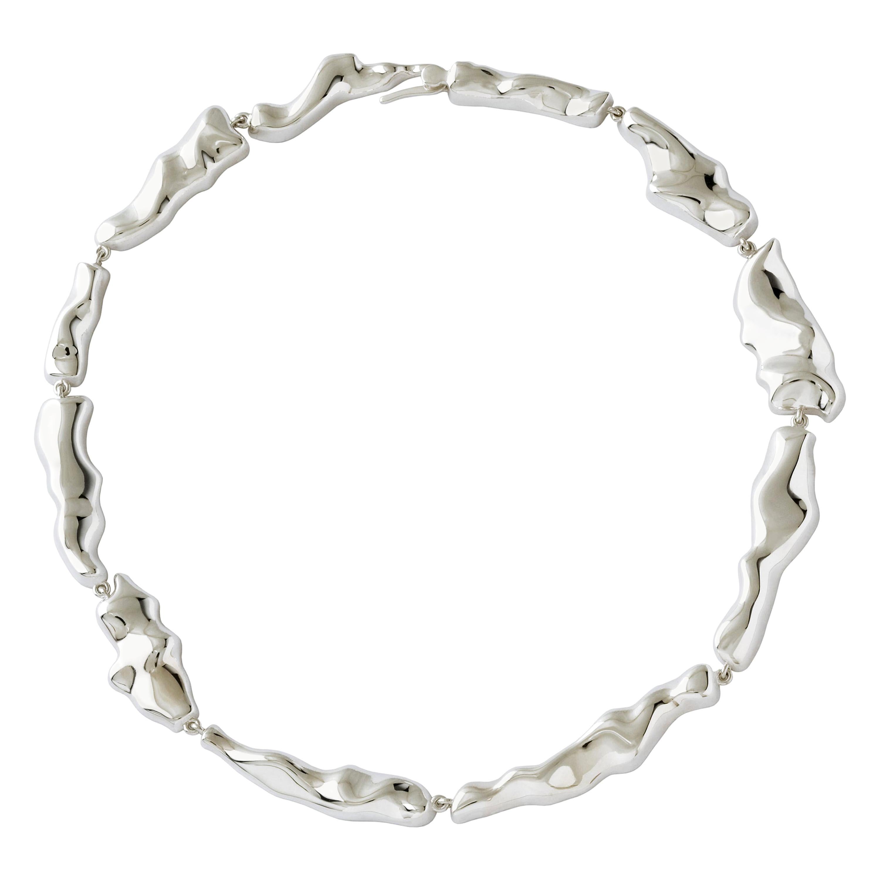 Nathalie Jean Contemporary Limited Edition Sterling Silver Link Choker ...
