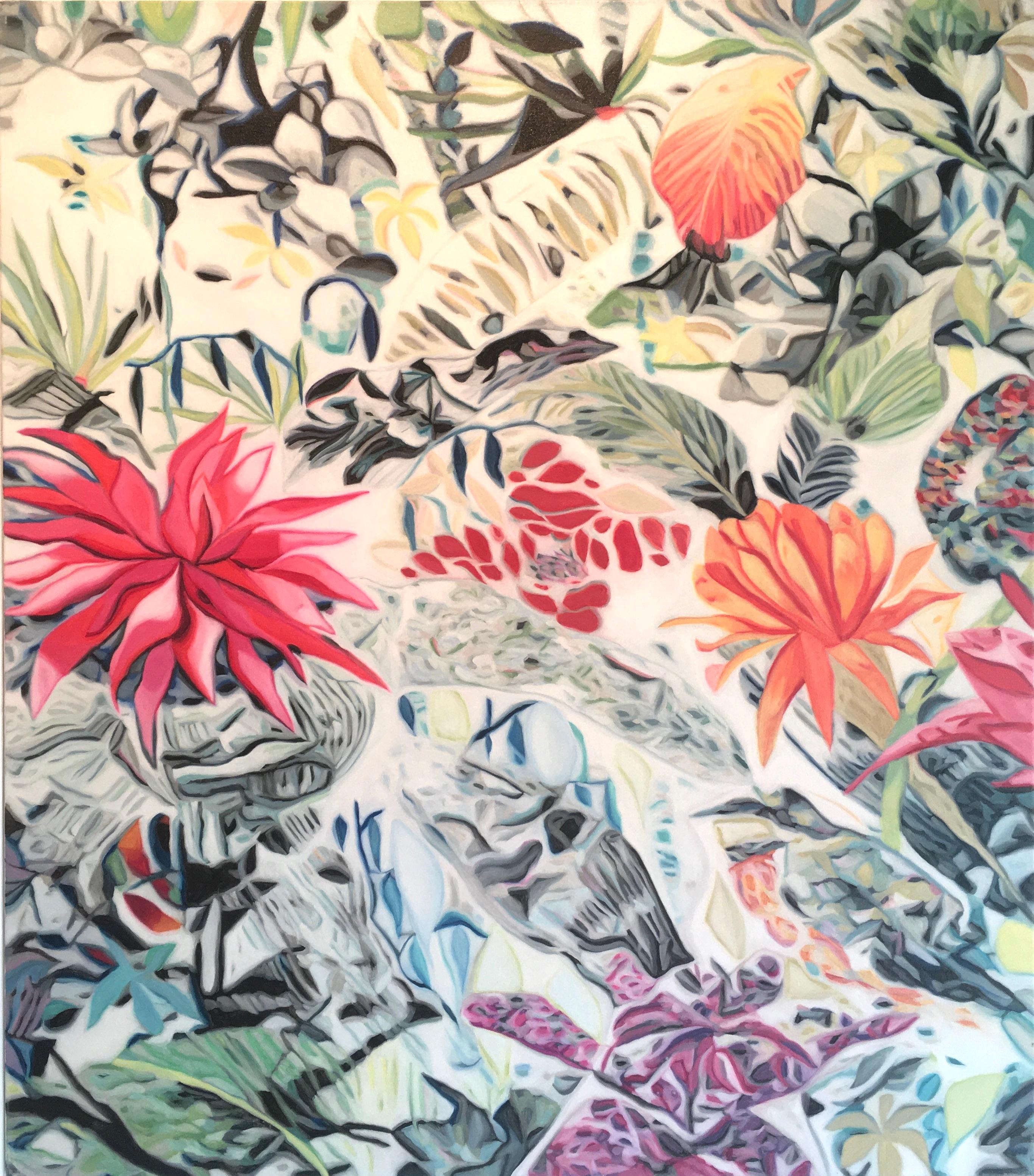 Nathalie Maquet - Fete VII - Floral pattern 70s exotic colourful ...