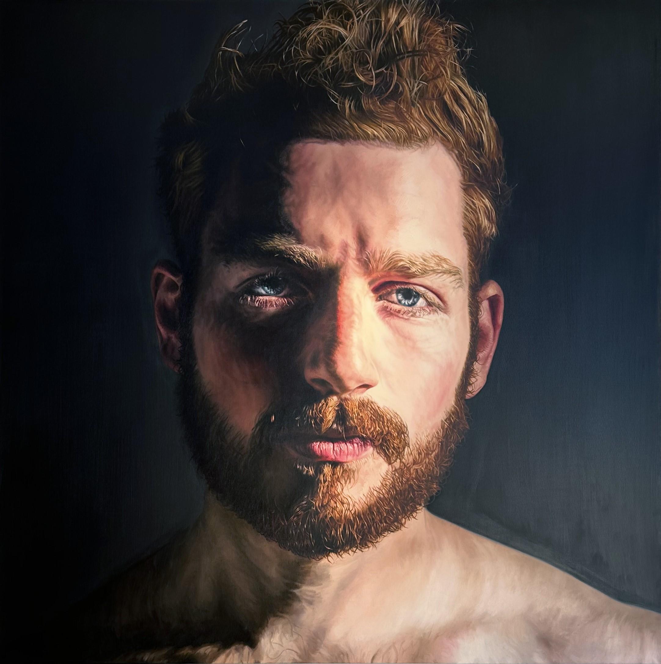 Nathan Brad Hall - Wait For Me, Large Scale Portrait, Male with ...