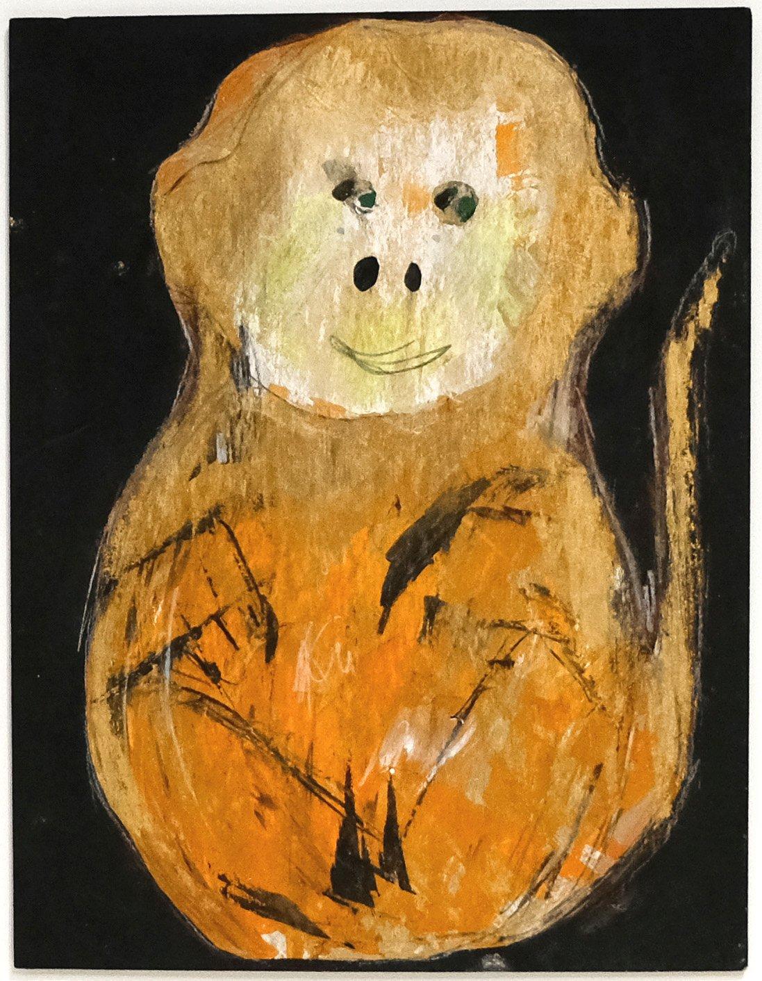 Sunil Das - Horse III, Pastel on Sand Paper, Black by PadmaShree Artist ...