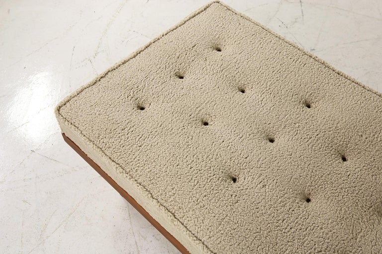 Nathan Lindberg Daybed Mod. 31 Larch Wood, Teak, Tufted, Teddy Fur and ...
