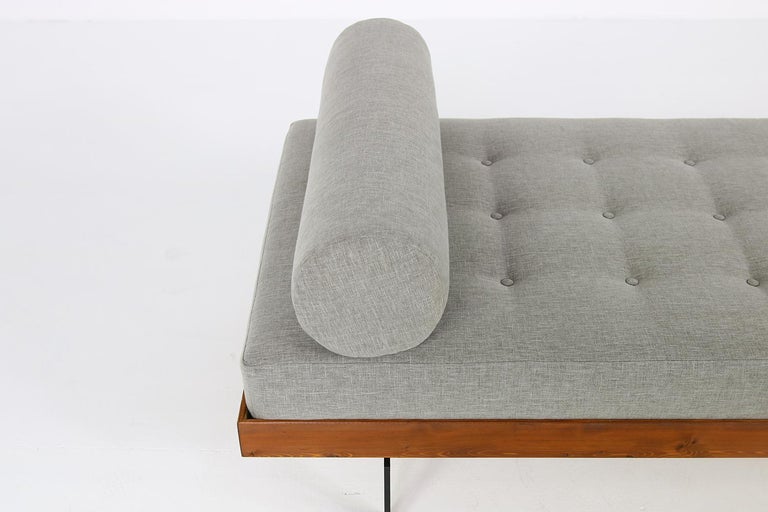Nathan Lindberg Daybed Mod. 31 Sofa Larch Wood, Metal, Teak, Grey ...