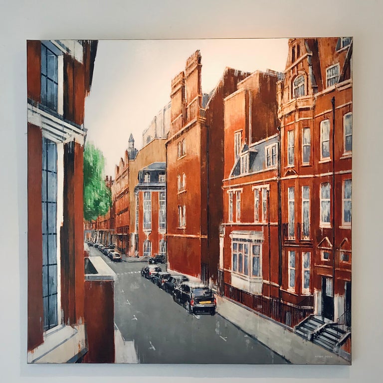 Nathan Neven - Balcony in Chelsea - original London cityscape oil ...