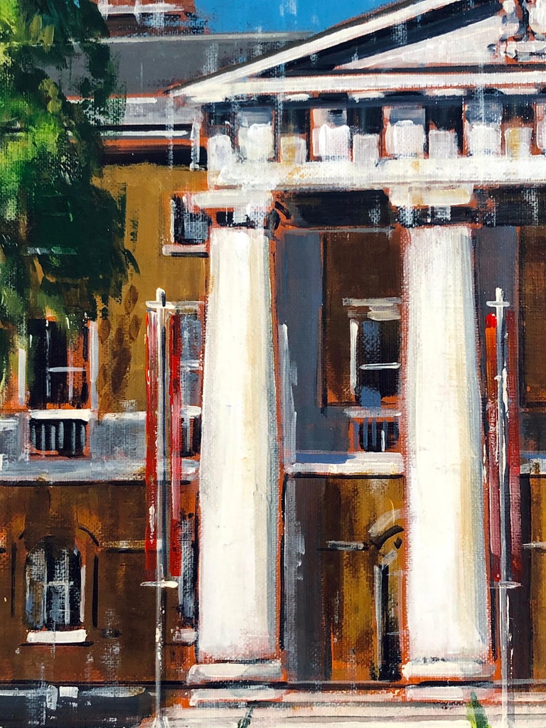 Nathan Neven - Duke of York HQ - London cityscape architecture oil ...