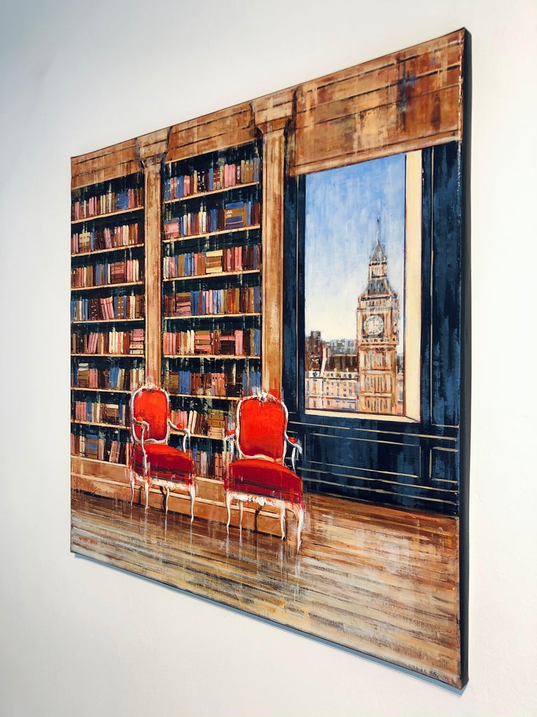 Nathan Neven - Elegance London - Interior cityscape landscape oil ...