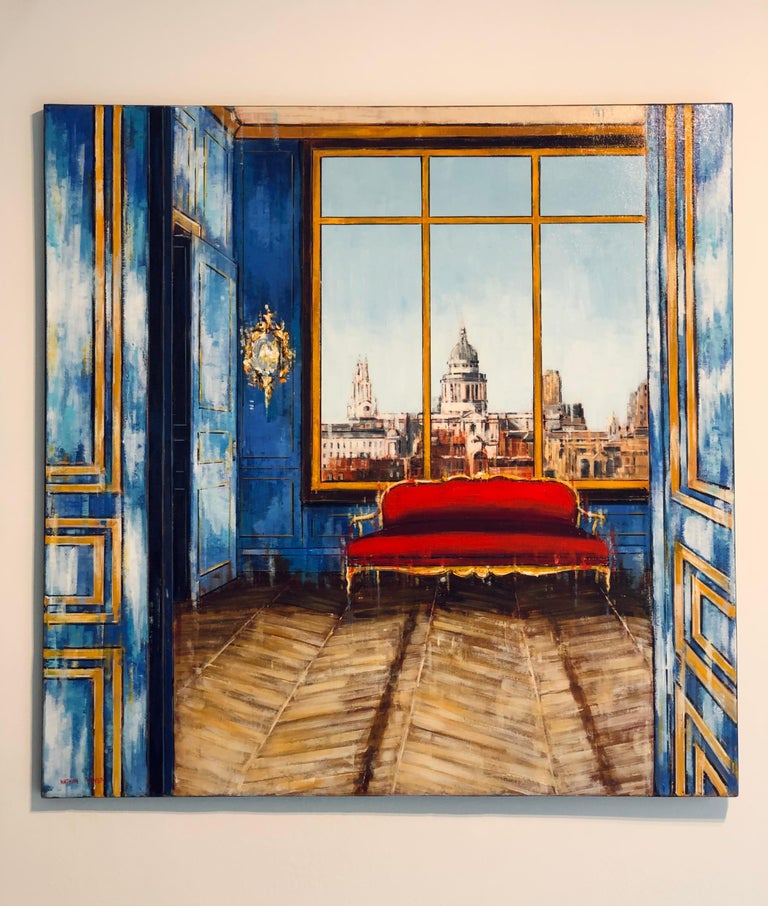 Nathan Neven - Face to St Paul's London - cityscape interior oil ...