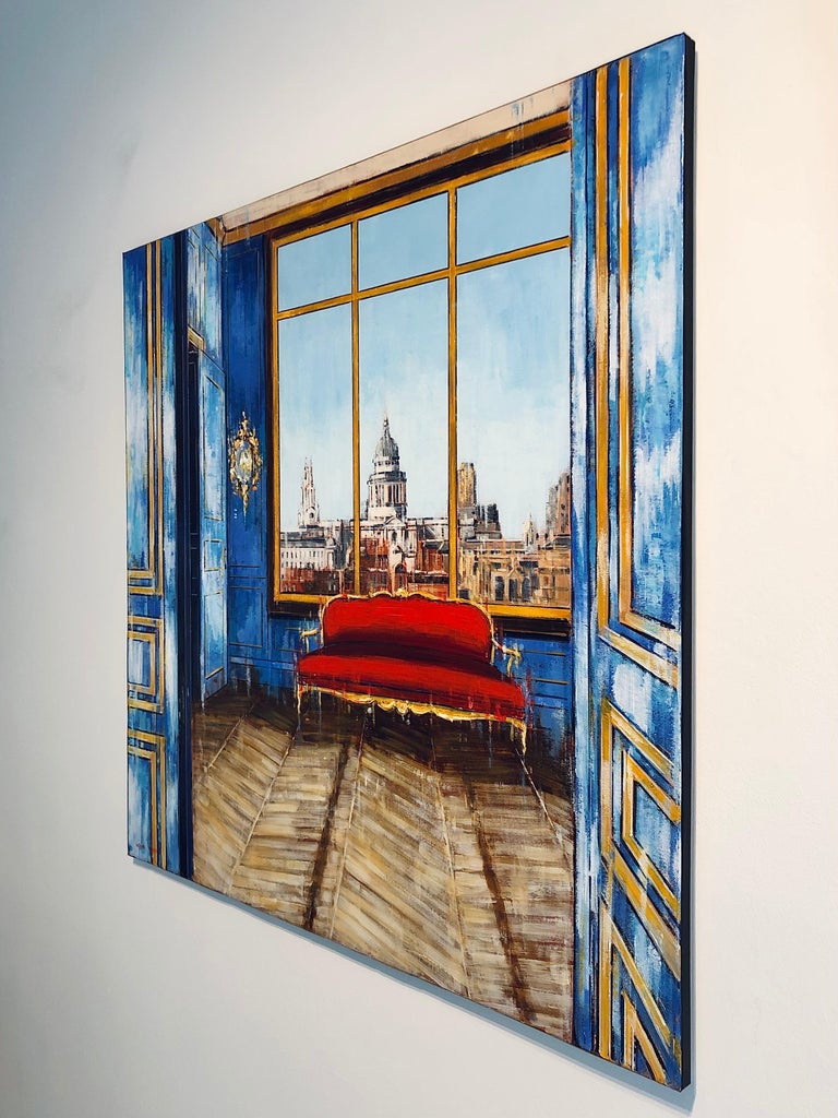 Nathan Neven - Face to St Paul's London - cityscape interior oil ...