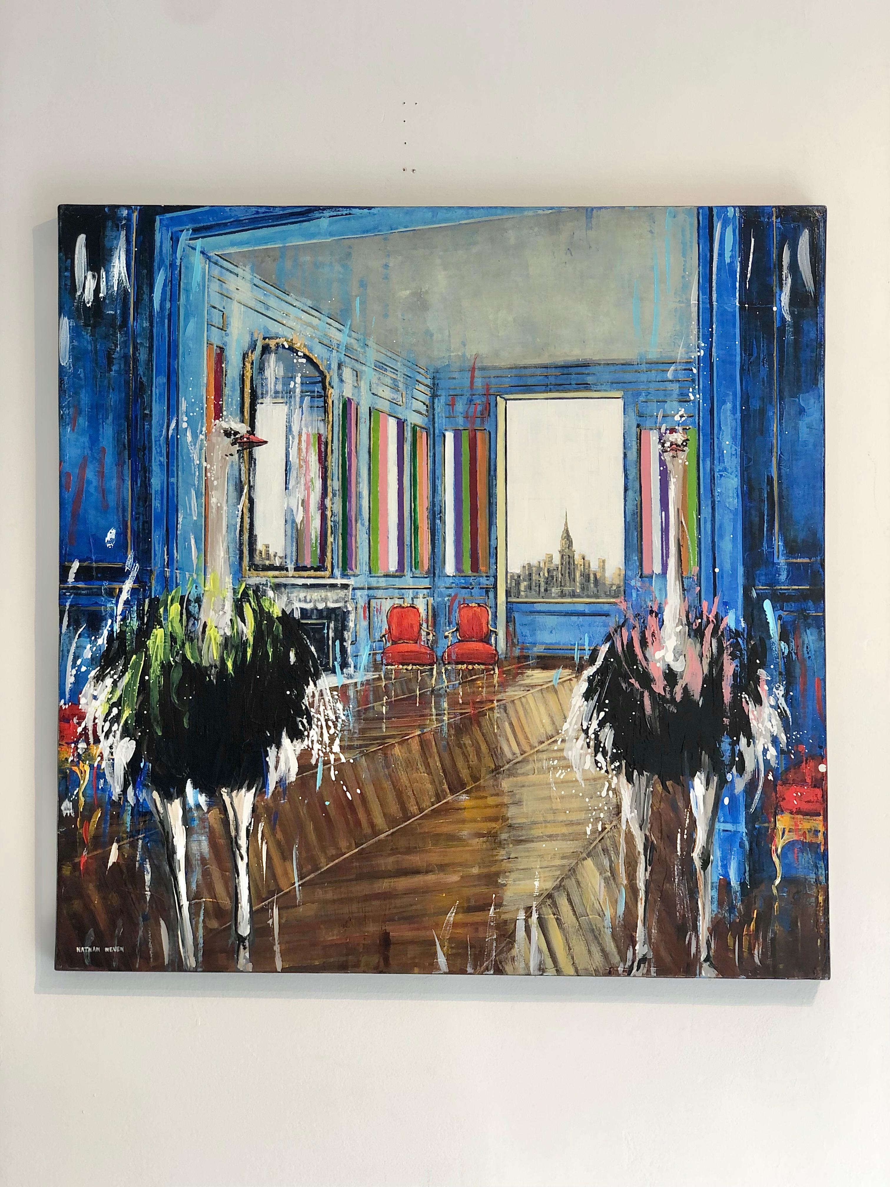 Nathan Neven - Happier than Ever - original abstract wildlife interior ...
