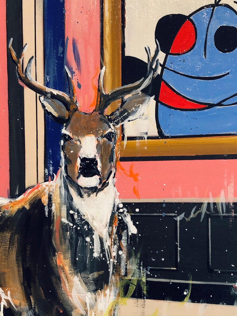 Nathan Neven - Master and The 3 Rabbits Game - wildlife animals oil ...