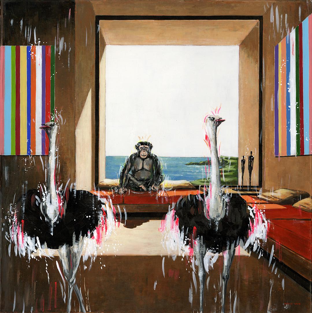 Nathan Neven - Mind Mastery - Surrealism modern animal interior wild ...