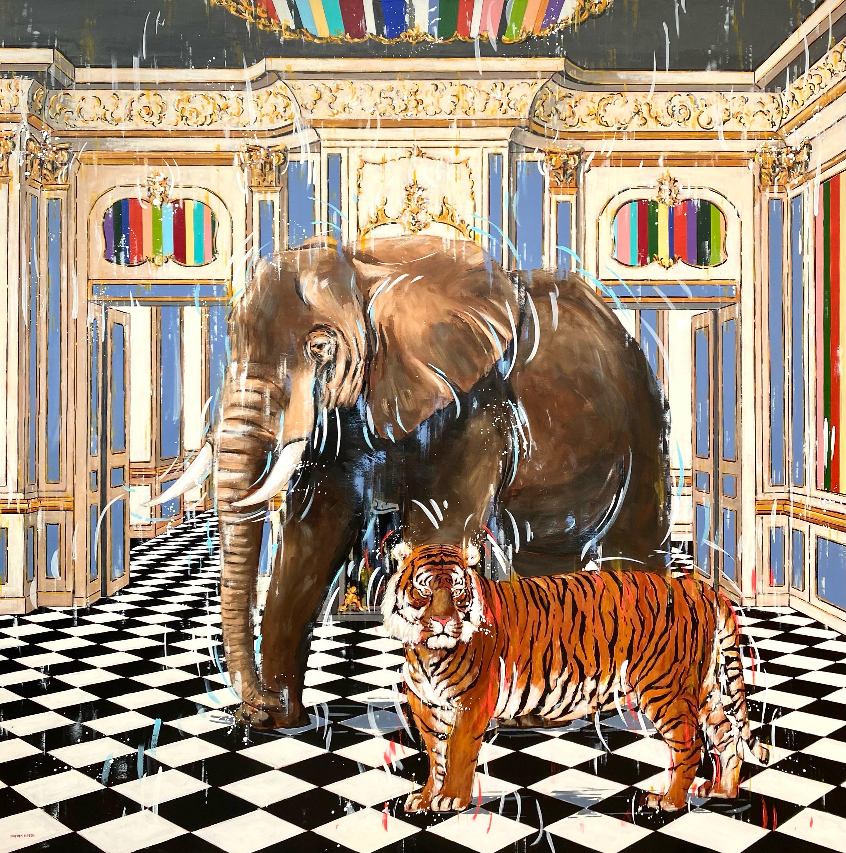 Nathan Neven - Noble Creatures - surreal wildlife interior animal ...