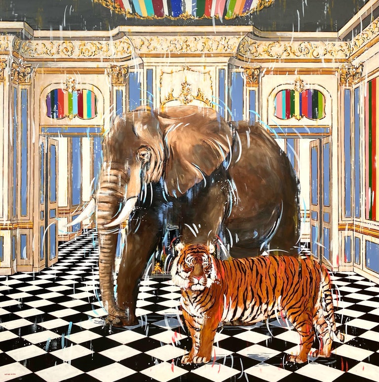 Nathan Neven - Noble Creatures - surreal wildlife interior animal ...