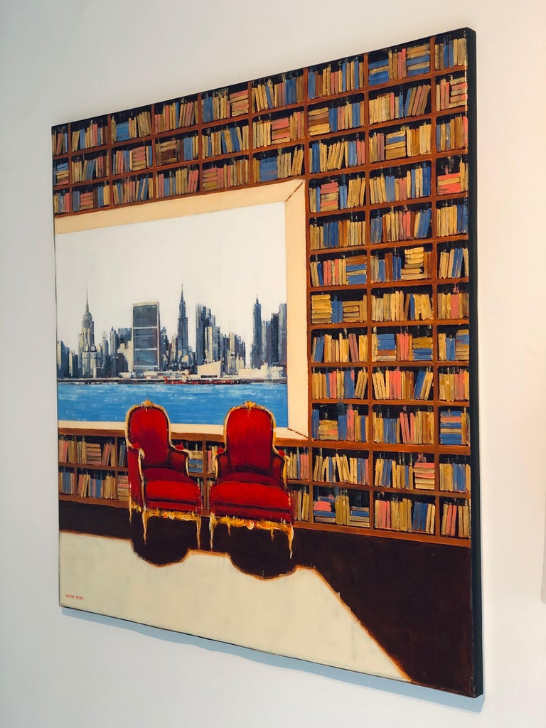 Nathan Neven - Skyline of NYC - Interior cityscape landscape painting ...