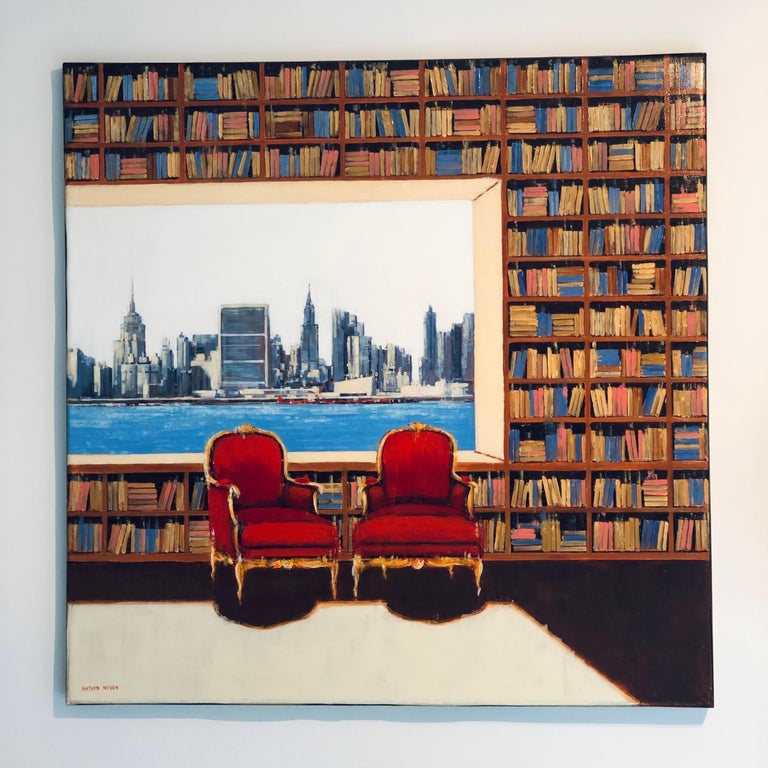 Nathan Neven - Skyline of NYC - Interior cityscape landscape painting ...