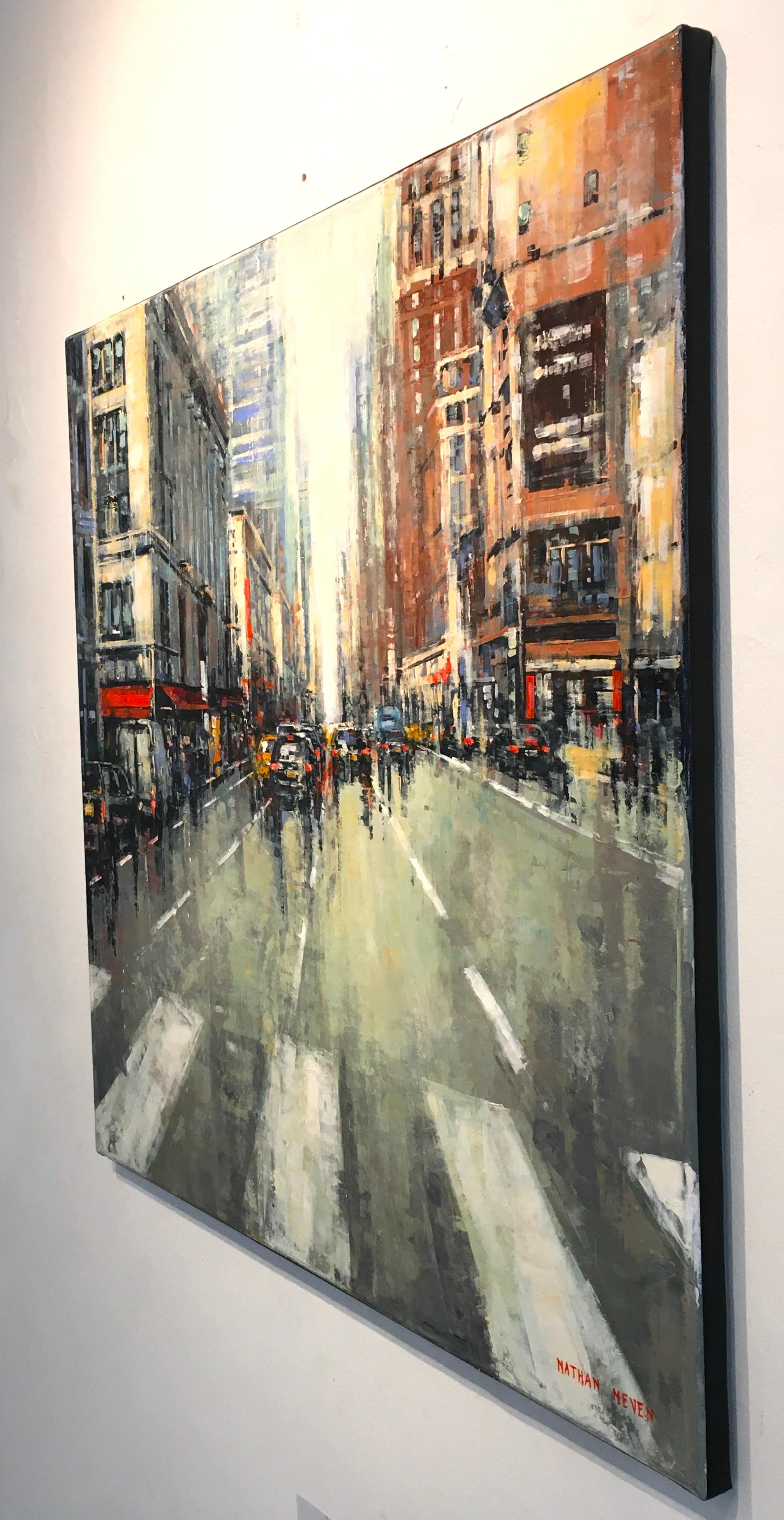 Nathan Neven - South on 6th Street - NYC abstract expressionism ...