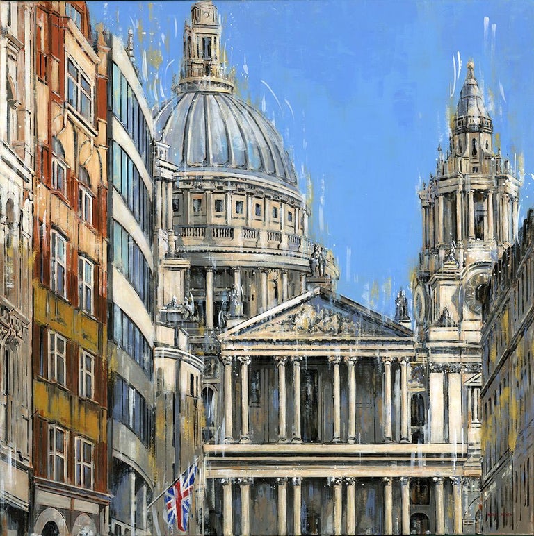 Nathan Neven - St Paul's of London - oil cityscape landscape painting ...