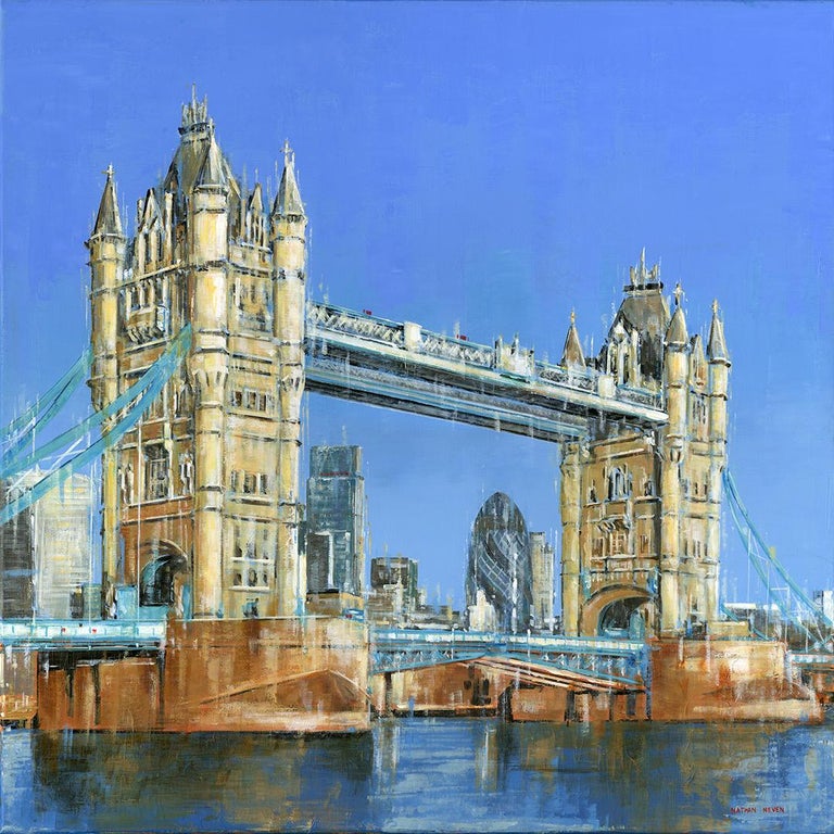 Nathan Neven - Tower Bridge - cityscape England London landscape oil ...