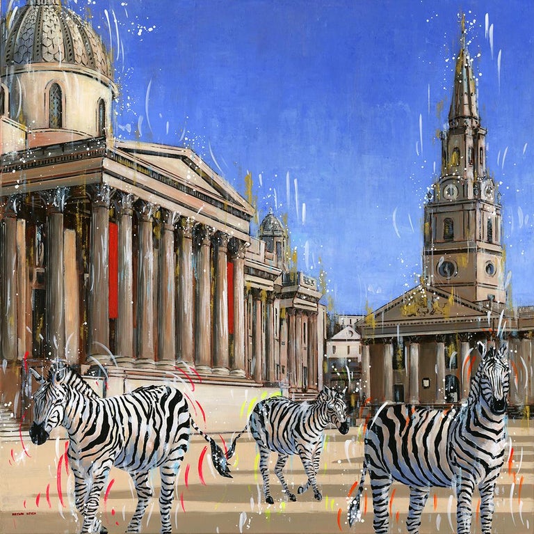 Nathan Neven - Zebras The National Gallery - cityscape animal ...