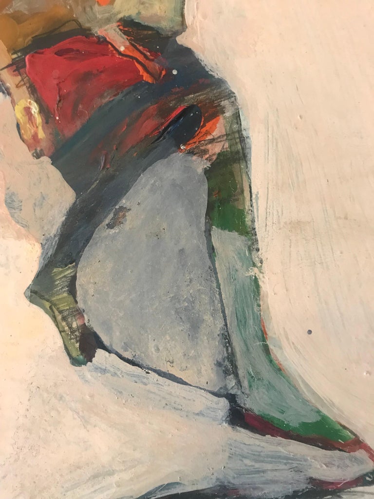 Nathan Oliveira 'Seated Woman with Dog' 1961 Bay Area Figurative ...