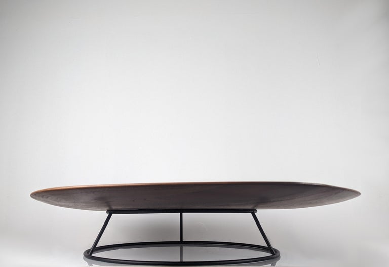 Nathan Young for Ligne Roset Walnut Pebble Low Coffee Table For Sale at ...