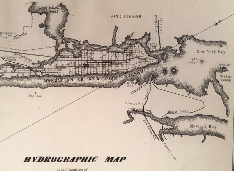 Nathaniel Currier - Hydrographic map of the Croton Aqueduct For Sale at ...